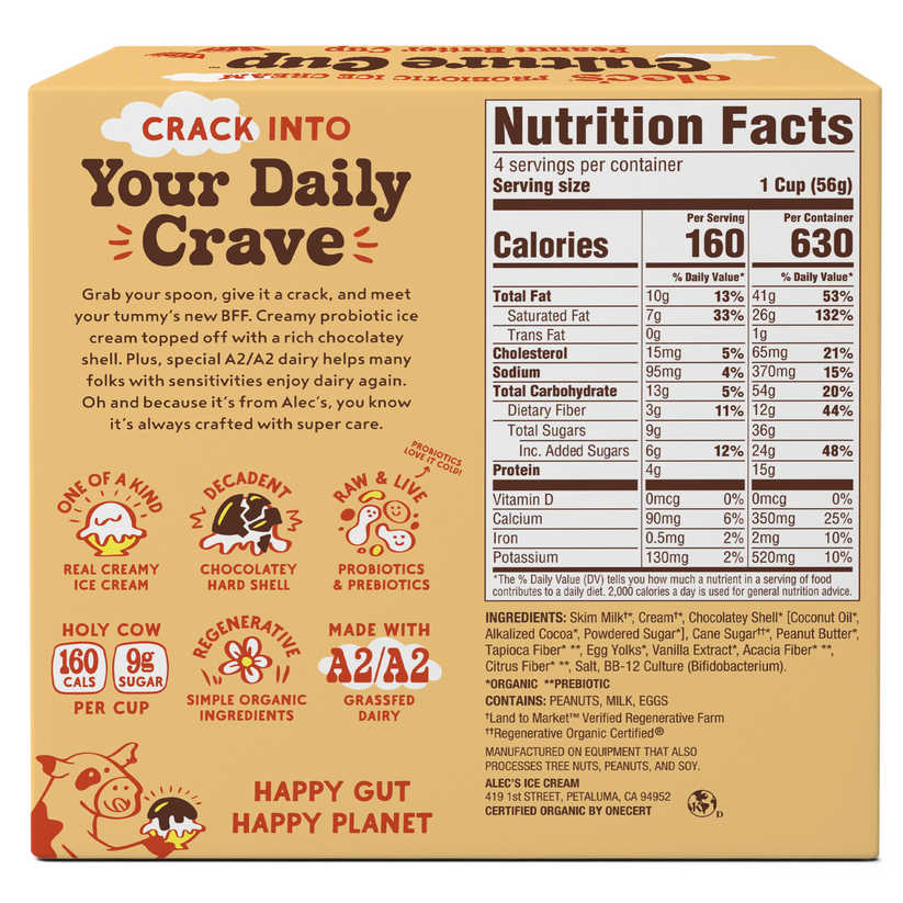 Culture Cup: Peanut Butter Cup 4-Pack – Alec's Ice Cream